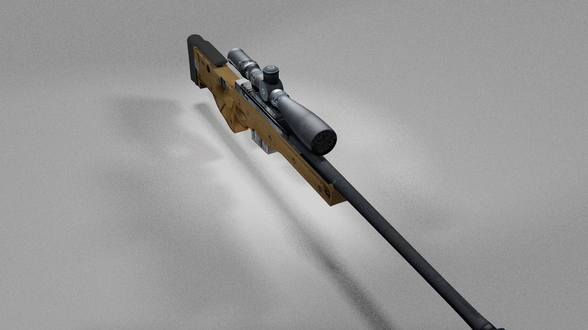 3d l115a3 long range rifle model