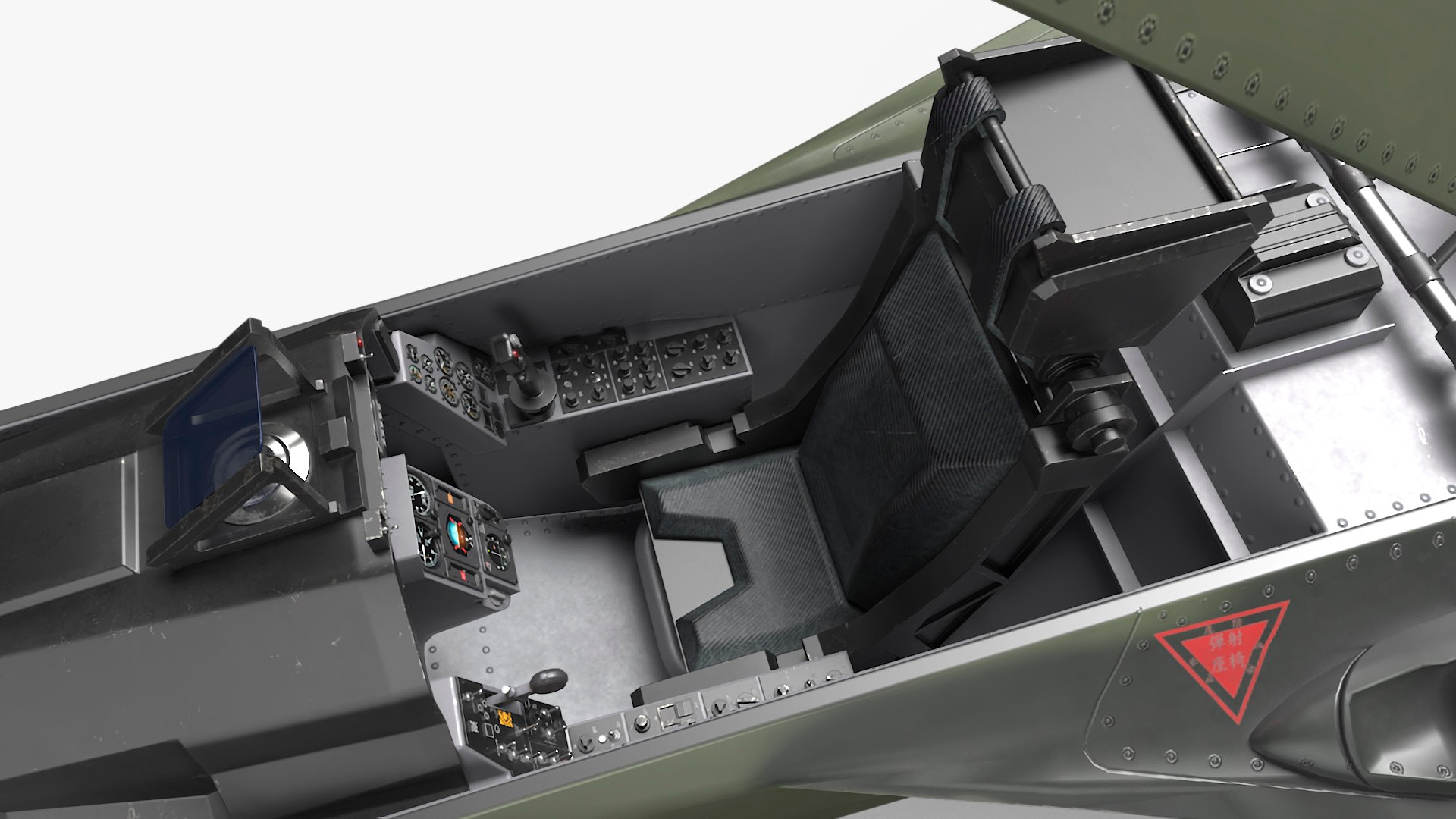 3D Model AIDC F-CK-1 Unarmed Fighter Jet Green Rigged For Maya ...