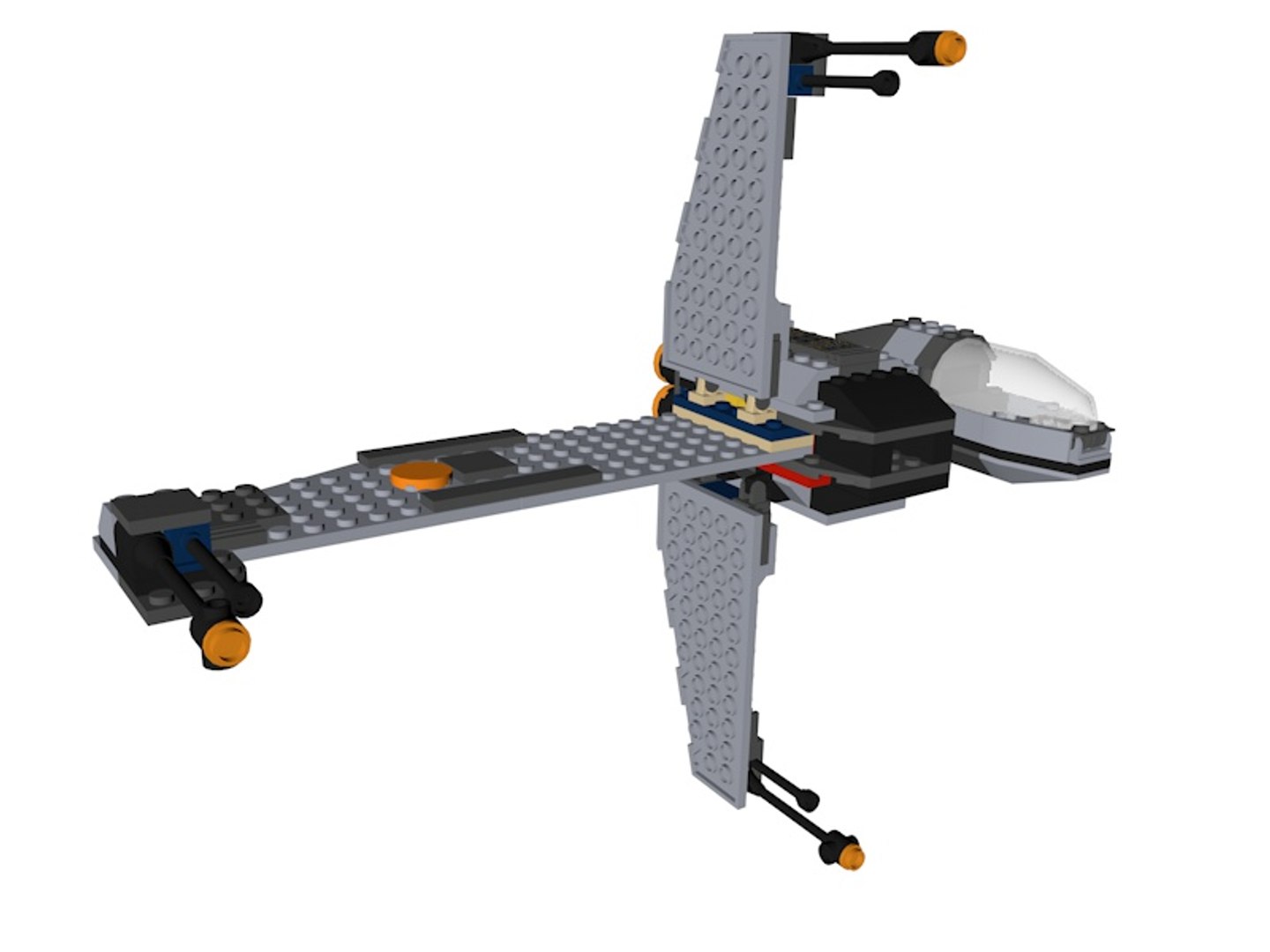 3D lego b-wing - TurboSquid 1236947