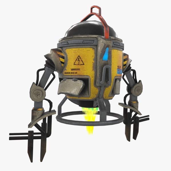 modelo 3d viejo dron robot - TurboSquid 1869880