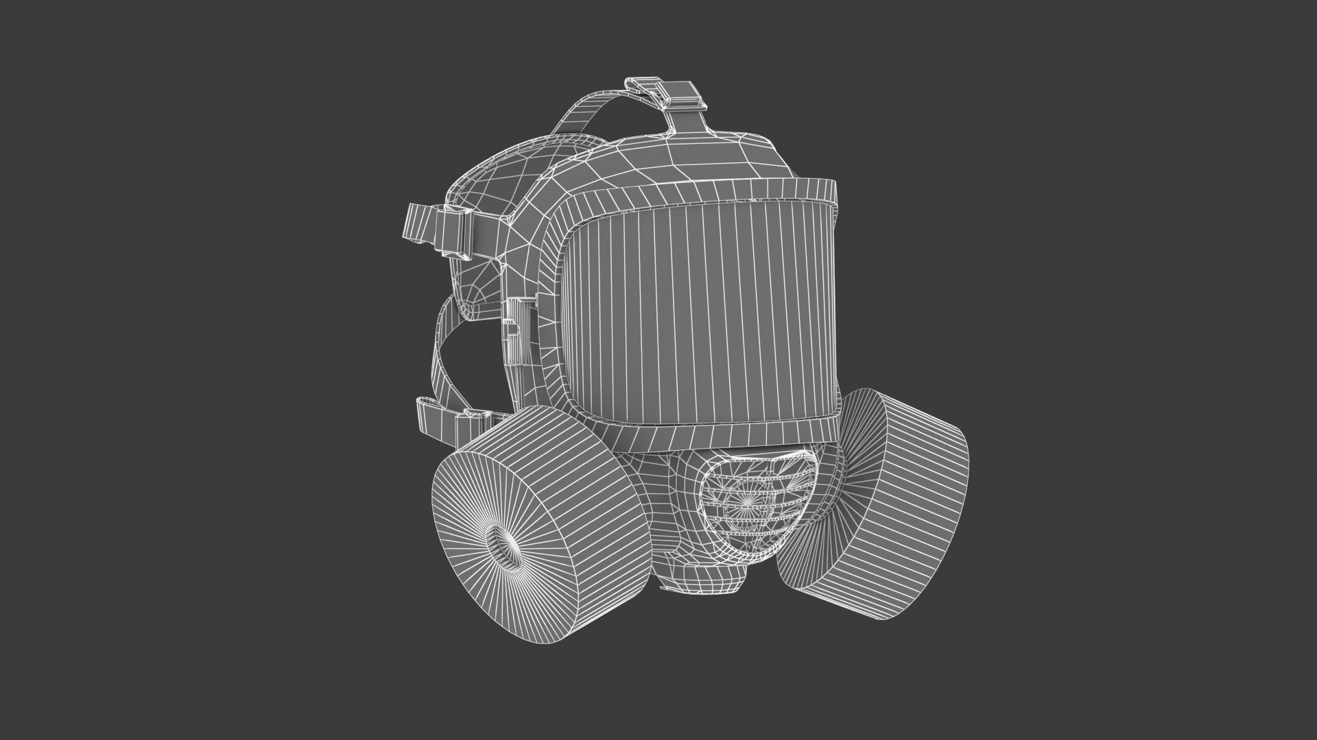 Safety Gas Mask Low Poly Model - TurboSquid 1800458