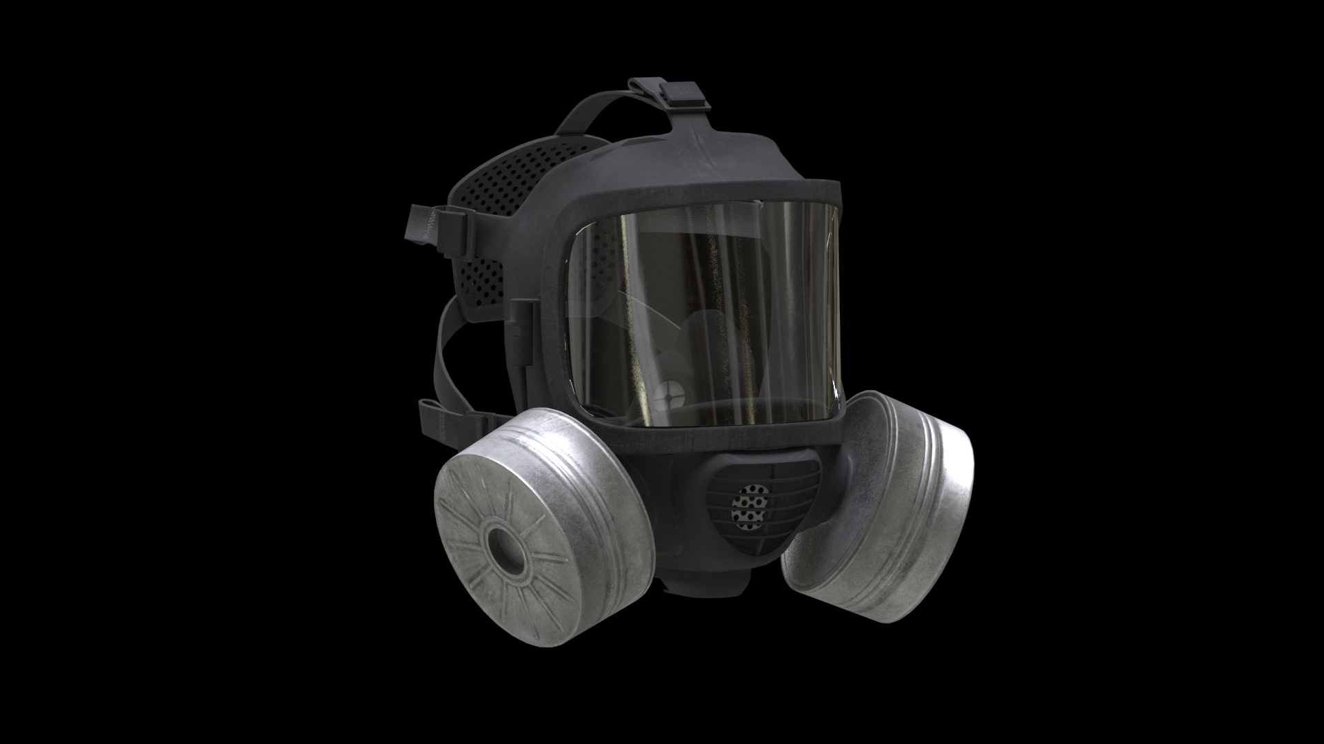 Safety Gas Mask Low Poly Model - TurboSquid 1800458