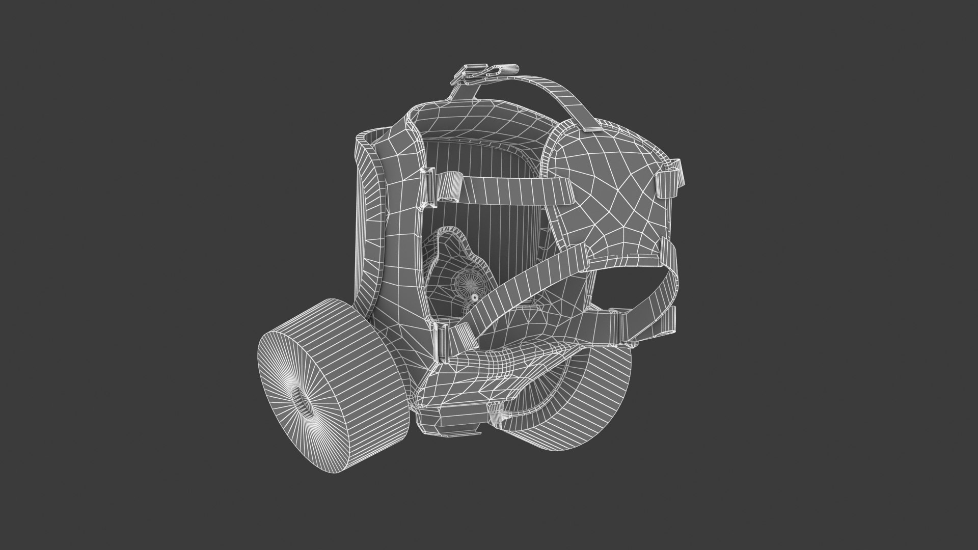 Safety Gas Mask Low Poly Model - TurboSquid 1800458