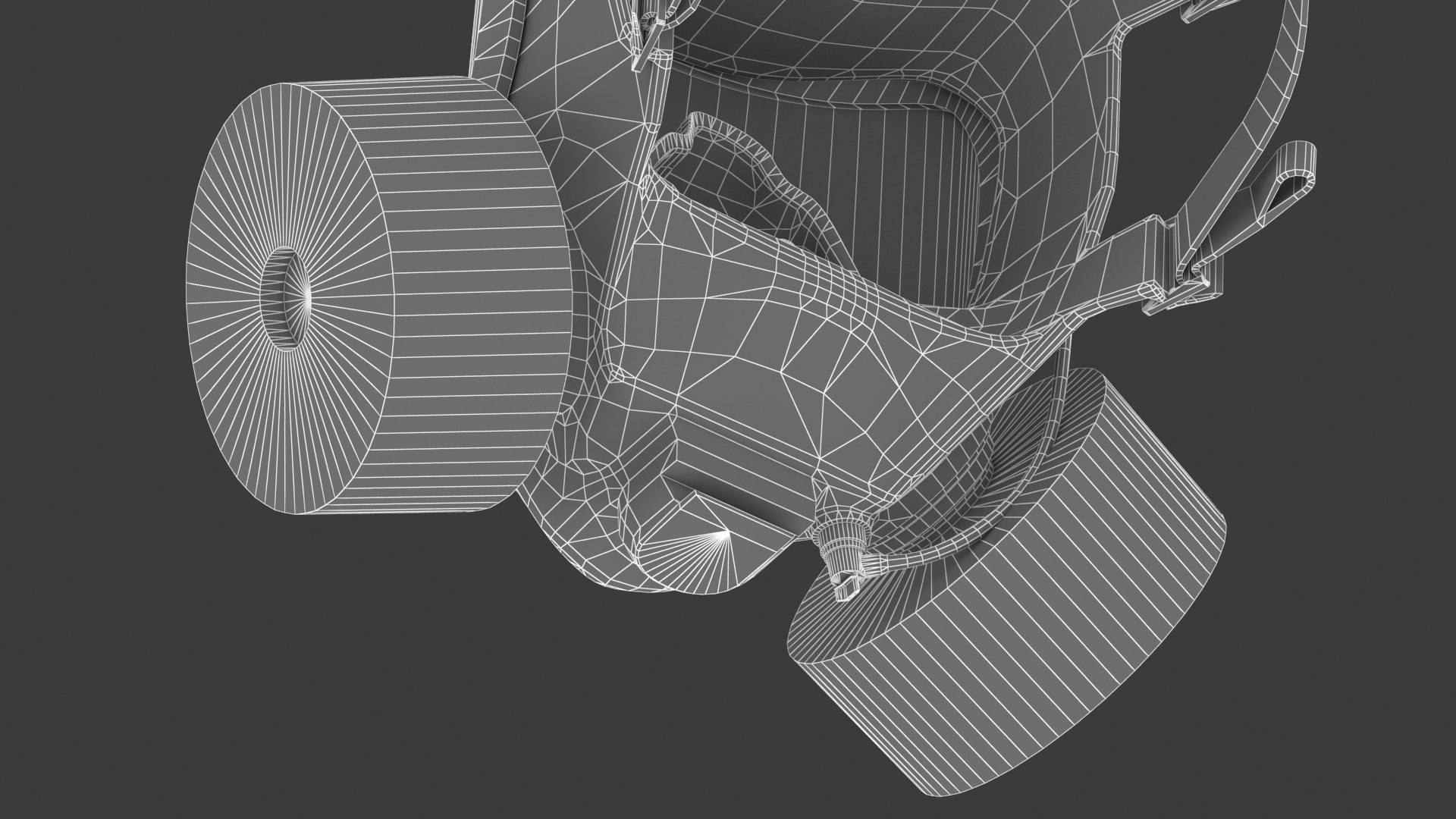 Safety Gas Mask Low Poly Model - TurboSquid 1800458