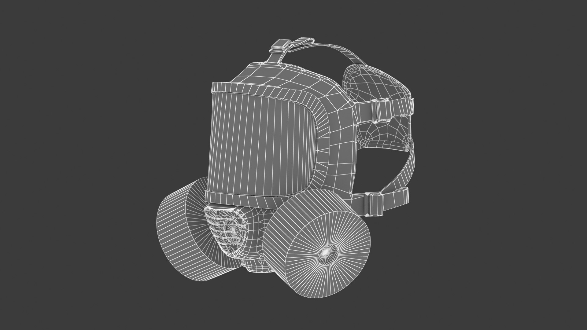 Safety Gas Mask Low Poly Model - TurboSquid 1800458