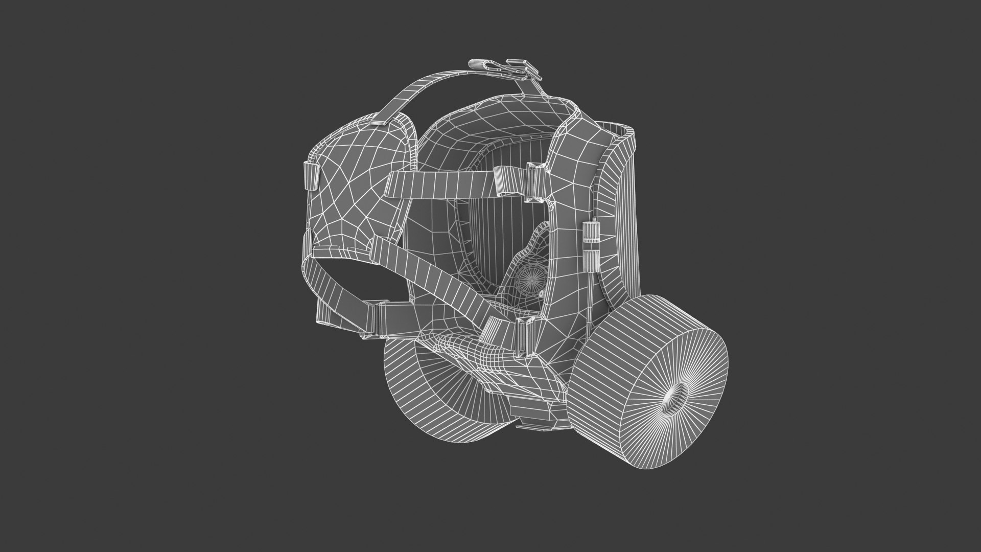 Safety Gas Mask Low Poly Model - TurboSquid 1800458