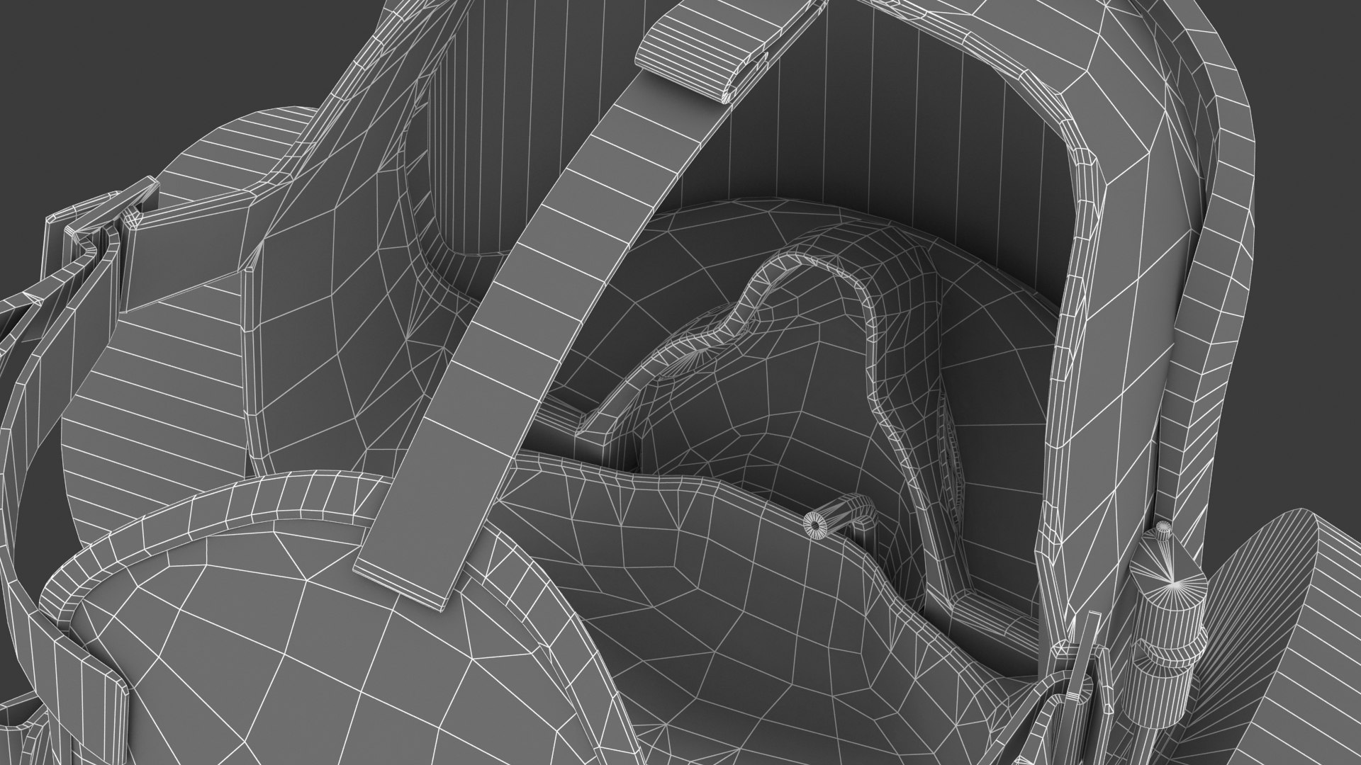 Safety Gas Mask Low Poly Model - TurboSquid 1800458