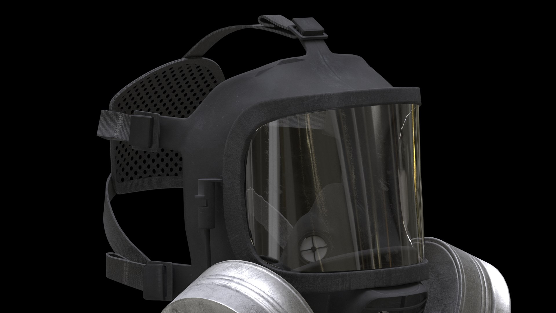 Safety Gas Mask Low Poly Model - TurboSquid 1800458