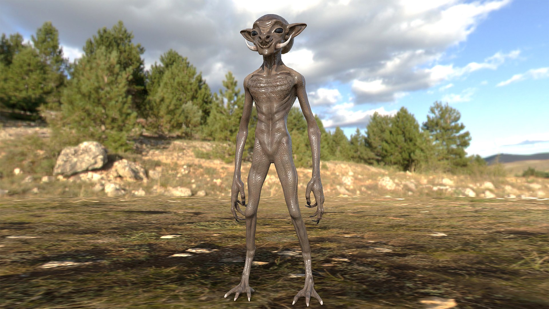 Alien Creature 2 3D Model - TurboSquid 2402208