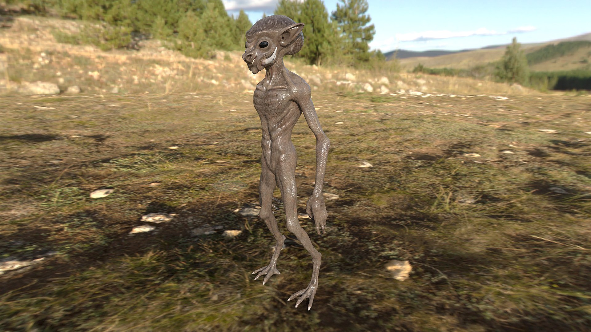 Alien Creature 2 3D Model - TurboSquid 2402208