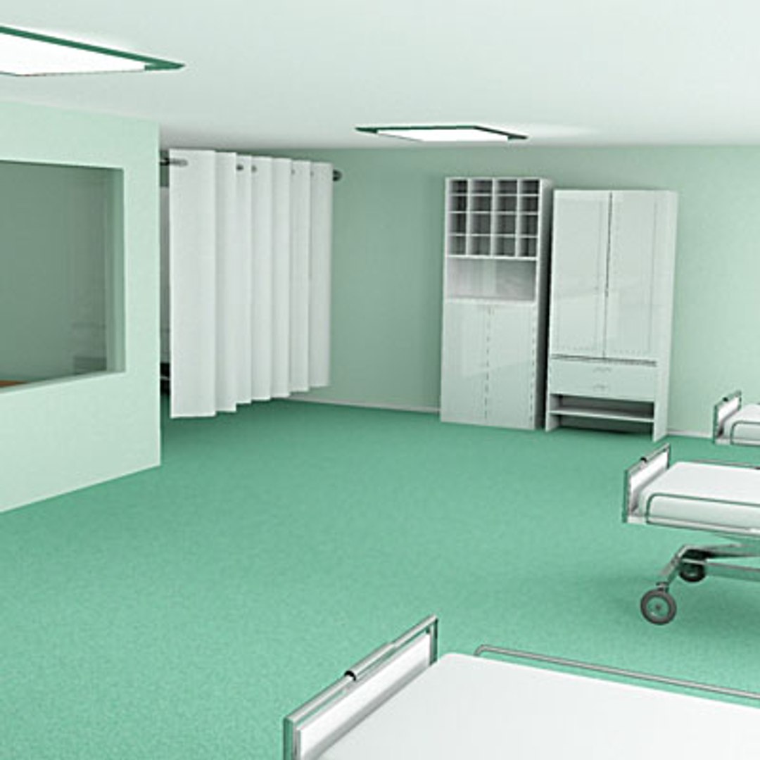 Hospital Ward Surgery Room 3d Model