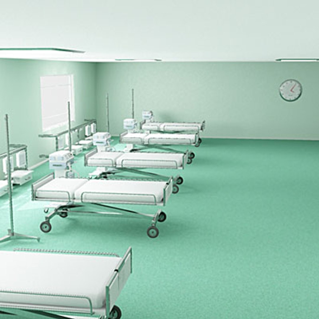 Hospital Ward Surgery Room 3d Model