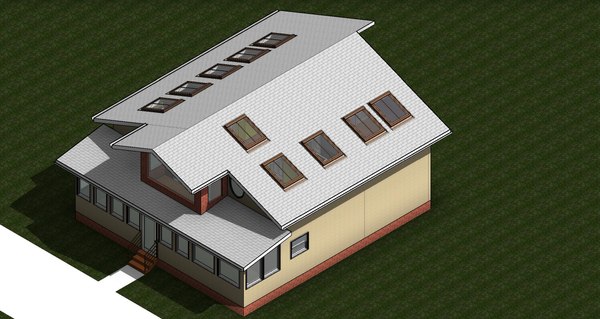 Revit Design Bungalow Models | TurboSquid