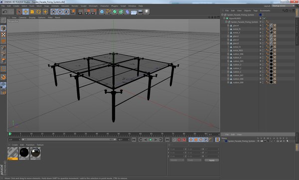 Spider facade fixing model - TurboSquid 1260765