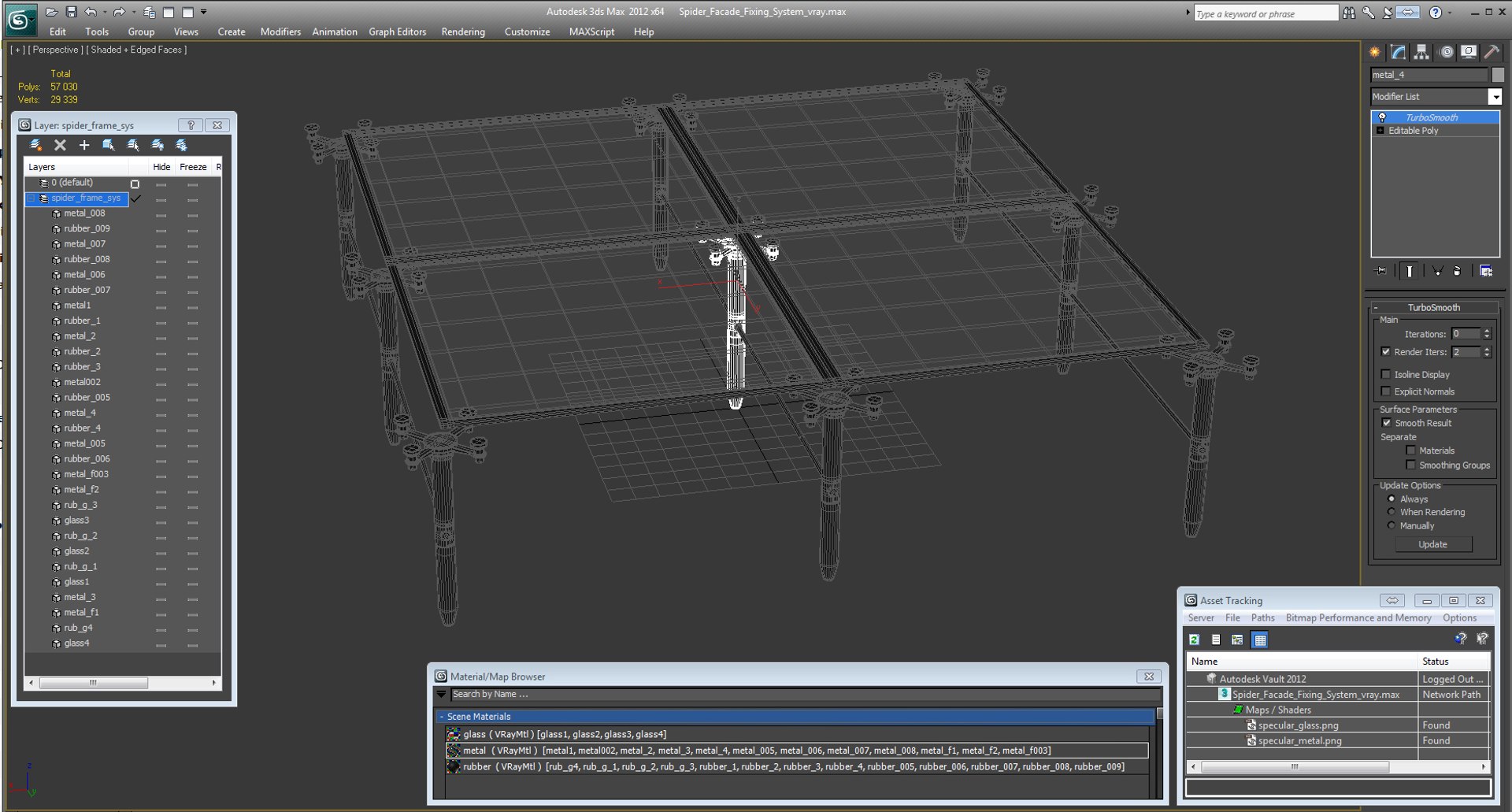 Spider Facade Fixing Model - TurboSquid 1260765
