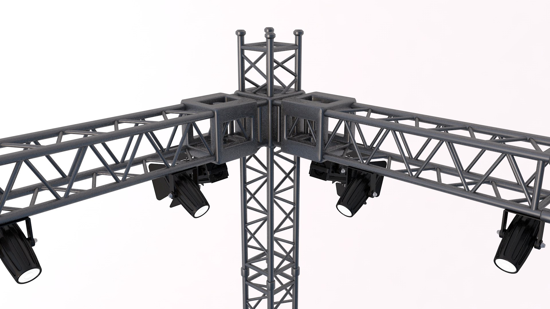3D Model Stage Truss With Lights - TurboSquid 1760047