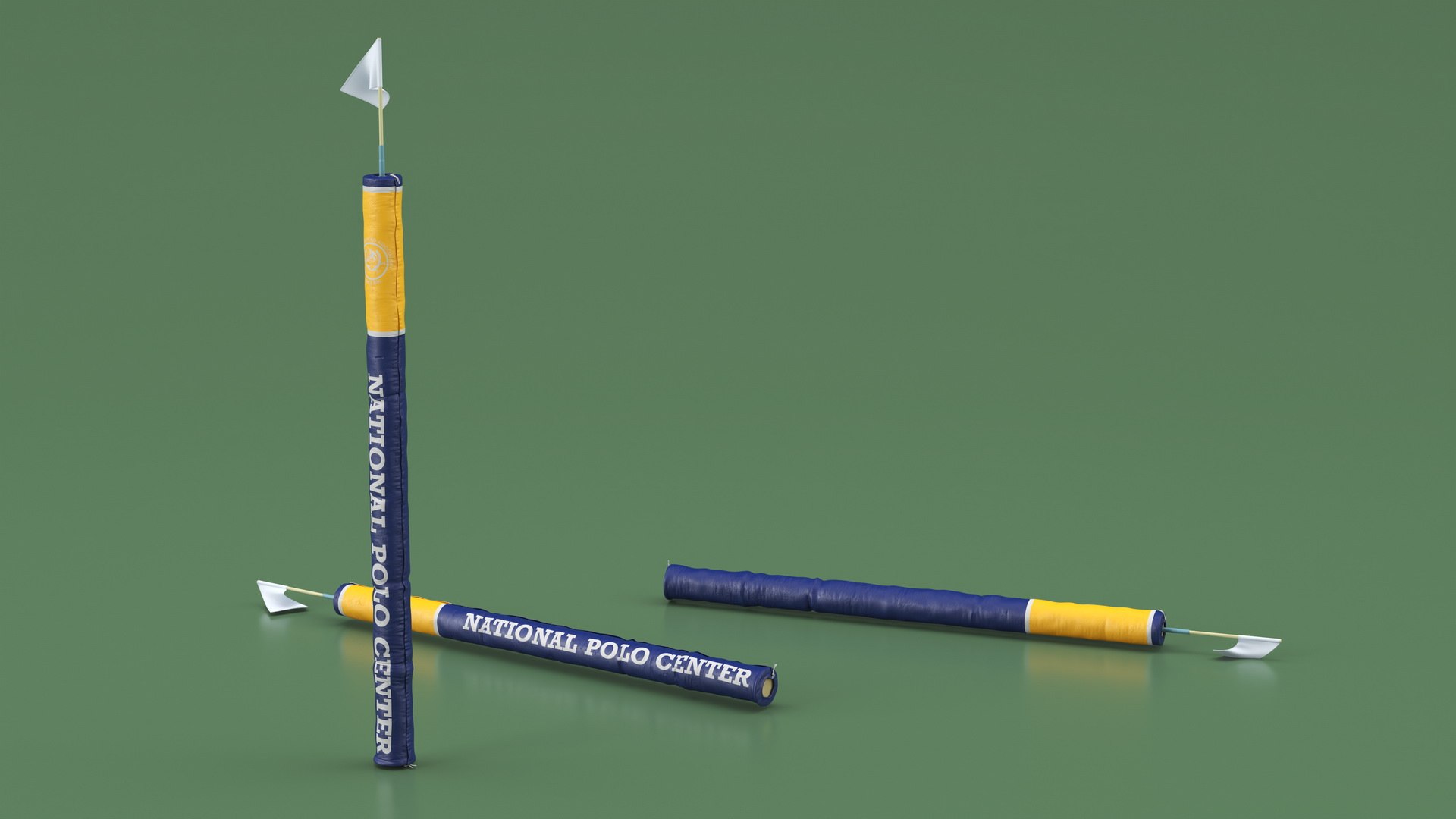 Polo Goal Post Blue 3D Model - TurboSquid 2277623