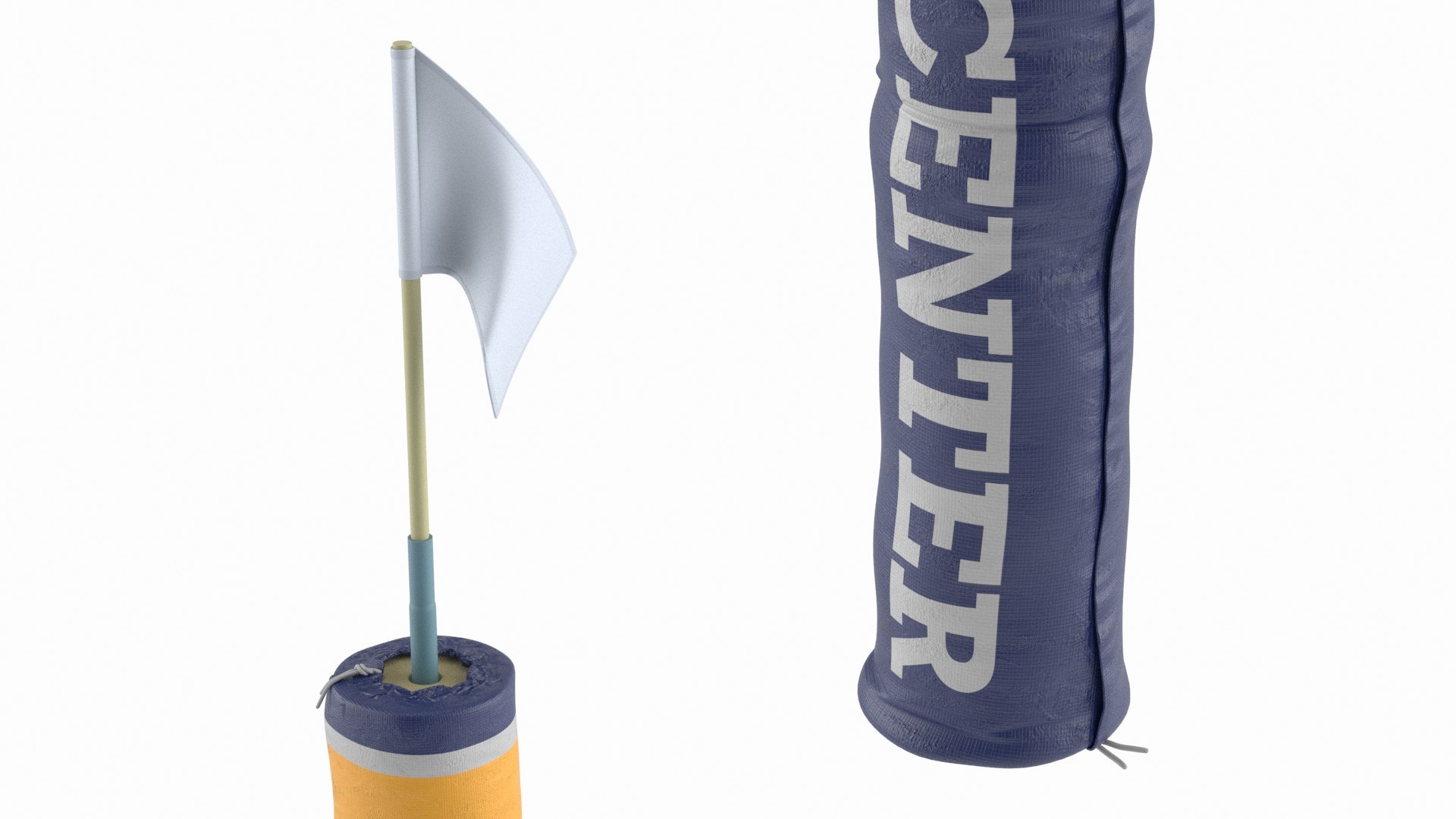 Polo Goal Post Blue 3D Model - TurboSquid 2277623