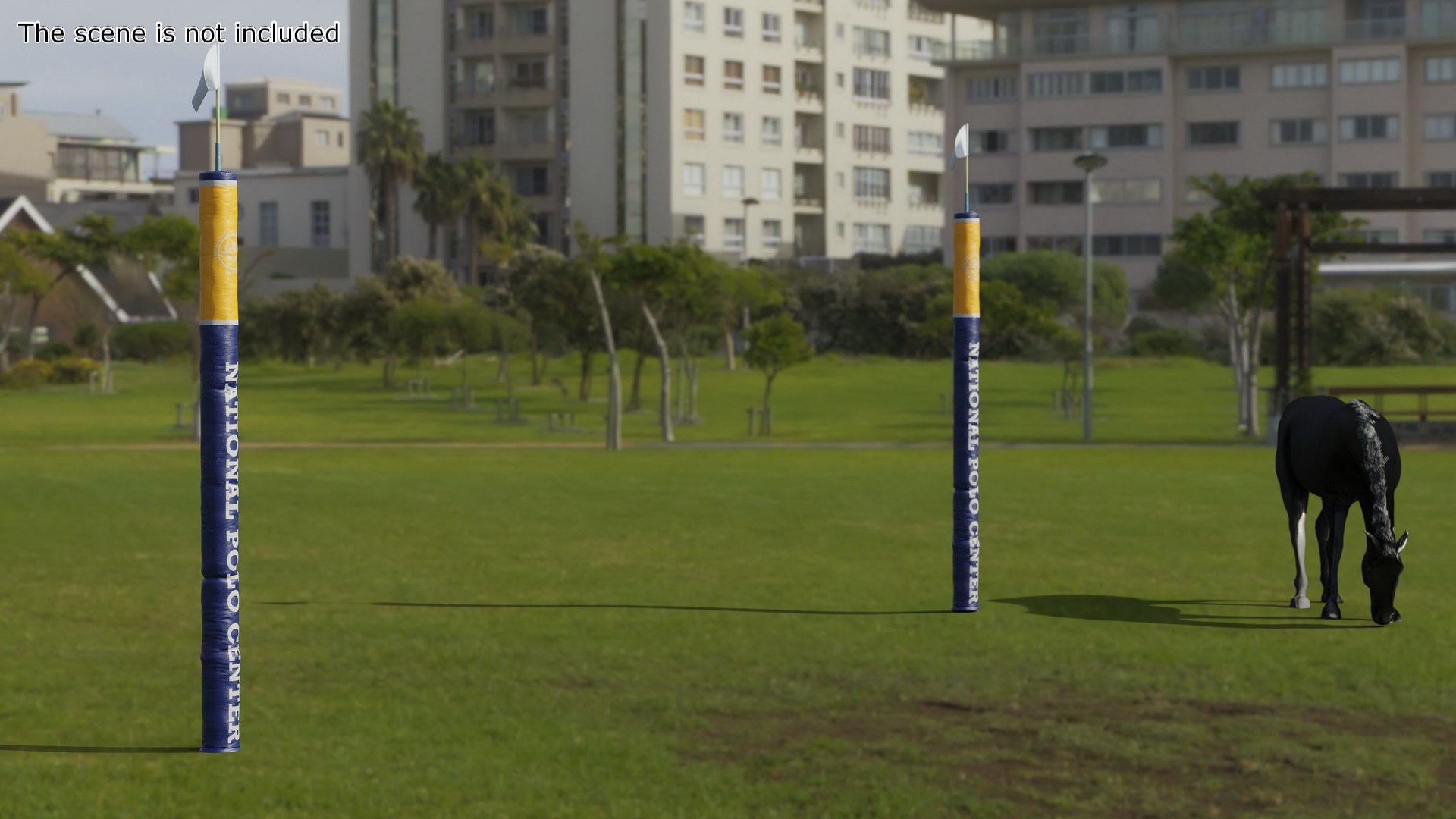 Polo Goal Post Blue 3D Model - TurboSquid 2277623