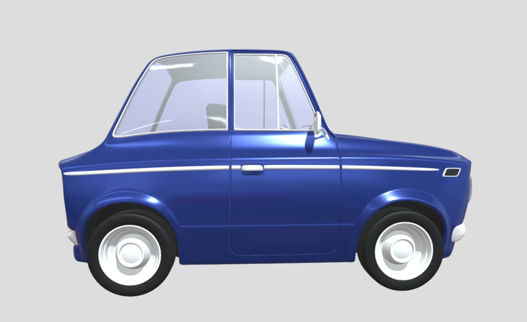 3D Blue Car Model - TurboSquid 1888713