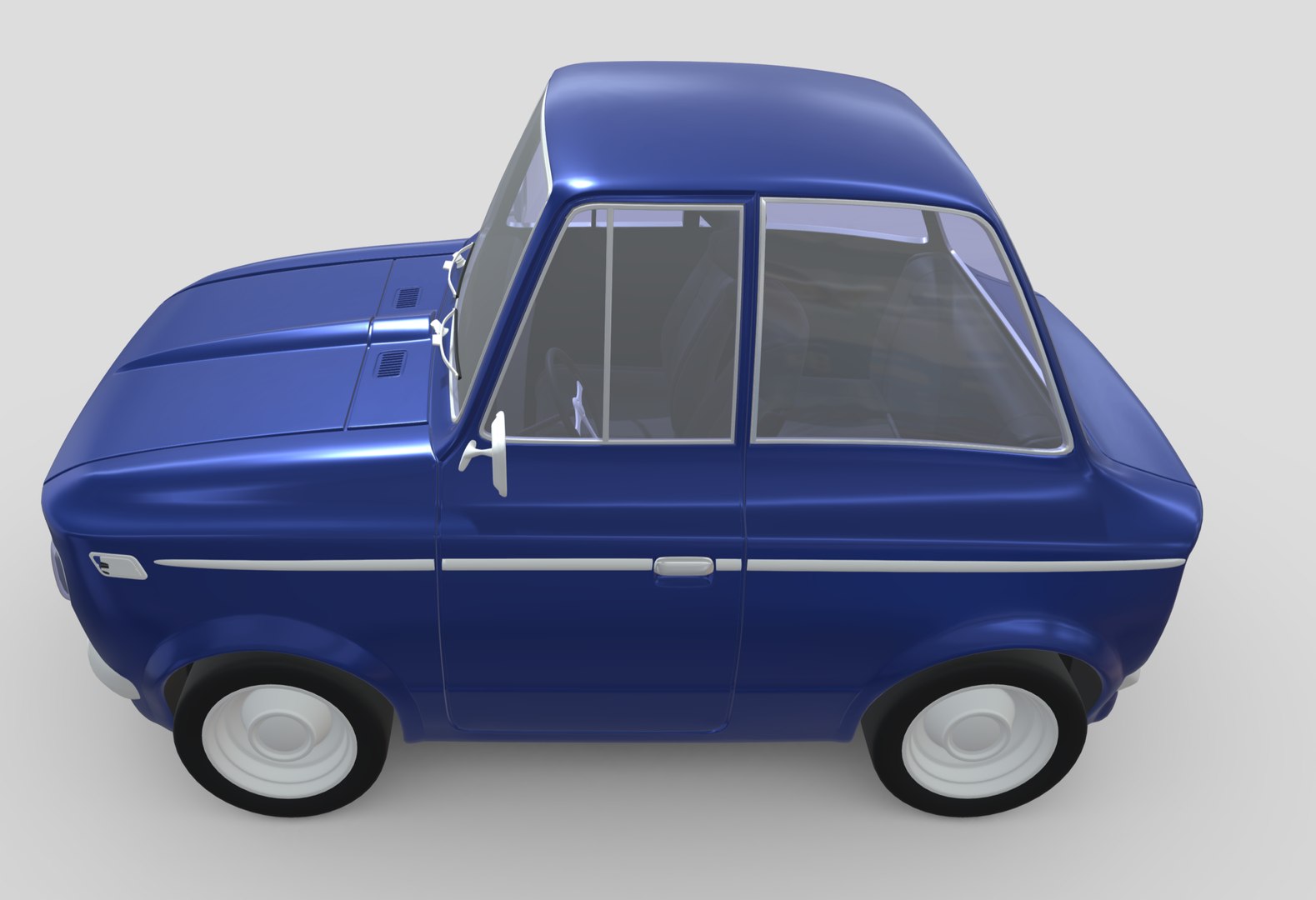 3D Blue Car Model - TurboSquid 1888713