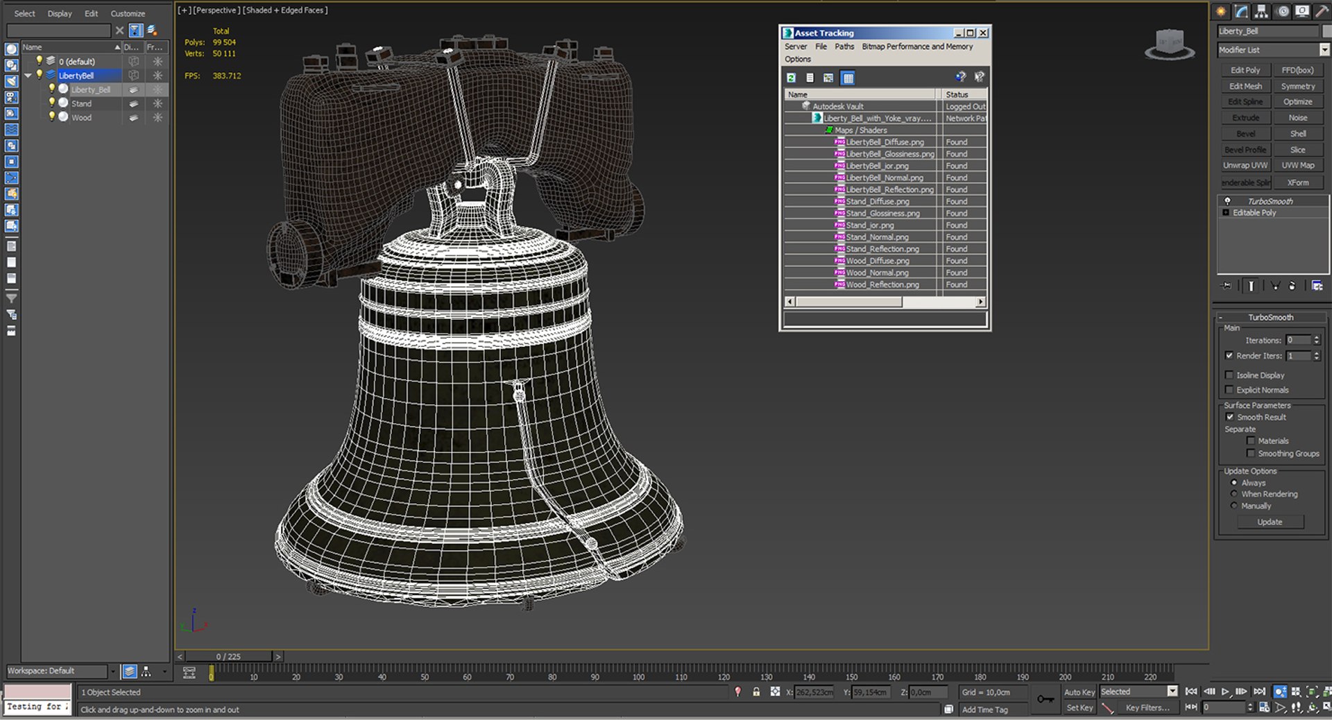 Liberty bell yoke 3D model - TurboSquid 1423780