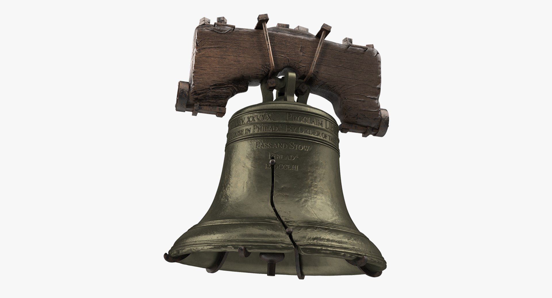 Liberty bell yoke 3D model - TurboSquid 1423780
