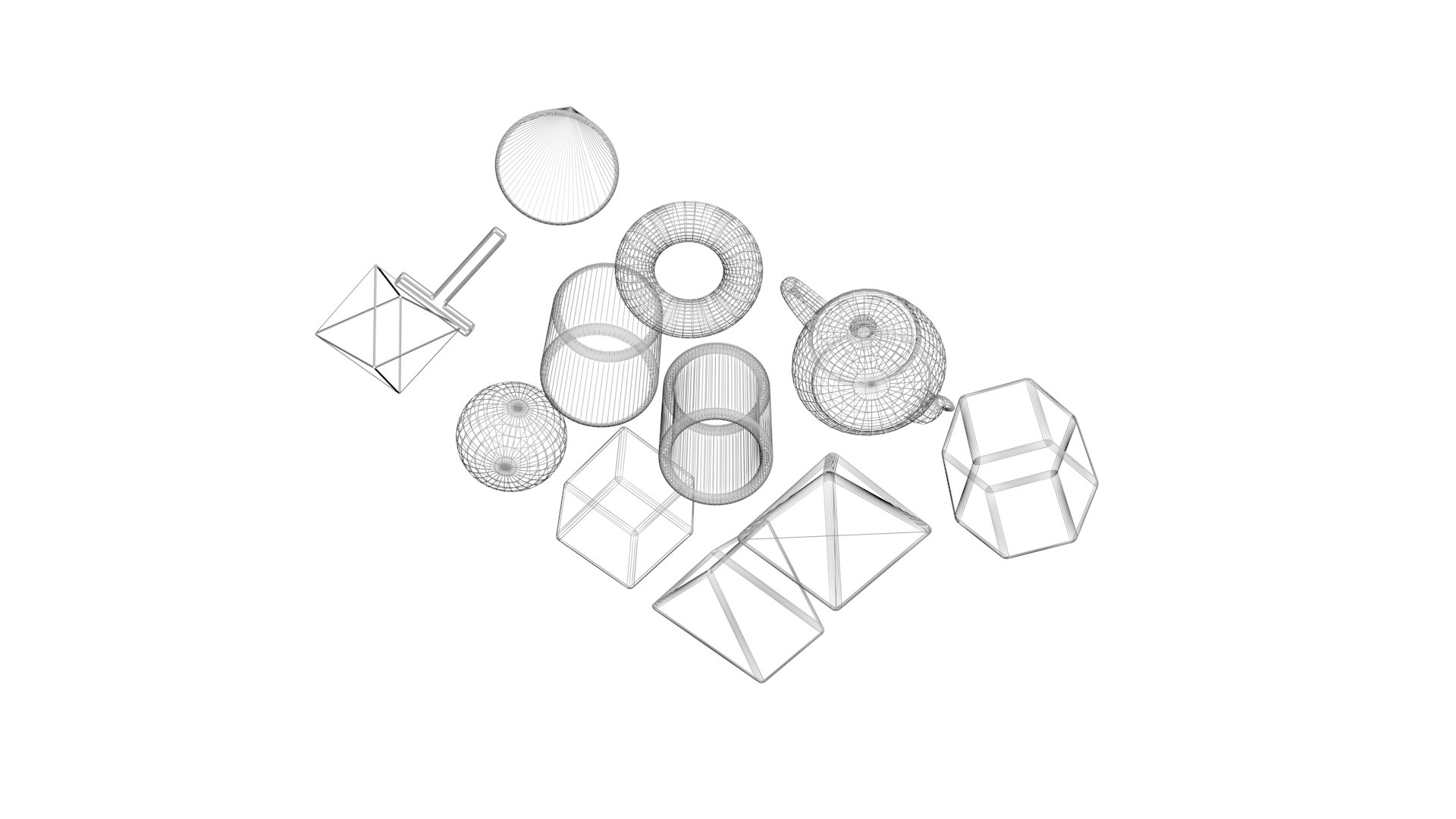 Magnetic Different Geometric Shapes 3D Model - TurboSquid 1826617