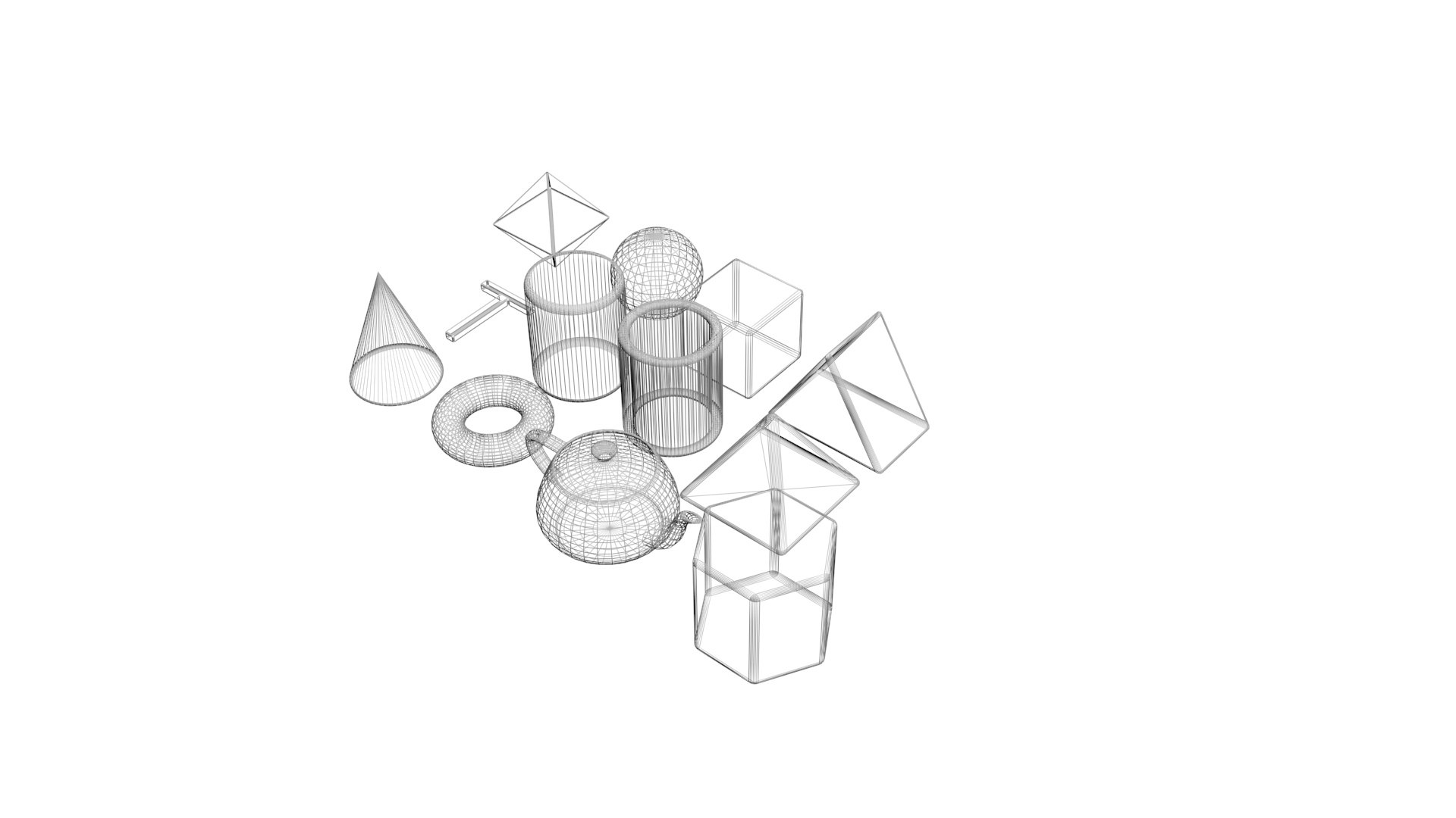 Magnetic Different Geometric Shapes 3D Model - TurboSquid 1826617