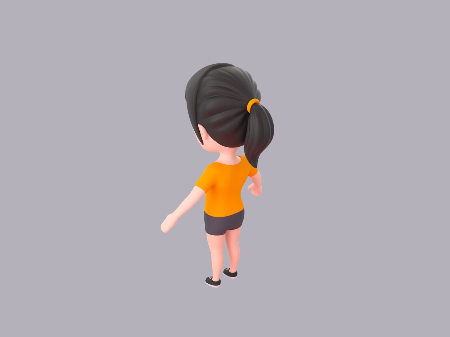 Cartoon Female Character Rigged 055 3D - TurboSquid 2379254