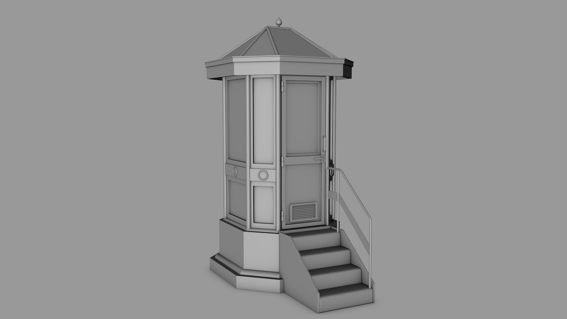 Security Booth 3D - TurboSquid 1801568
