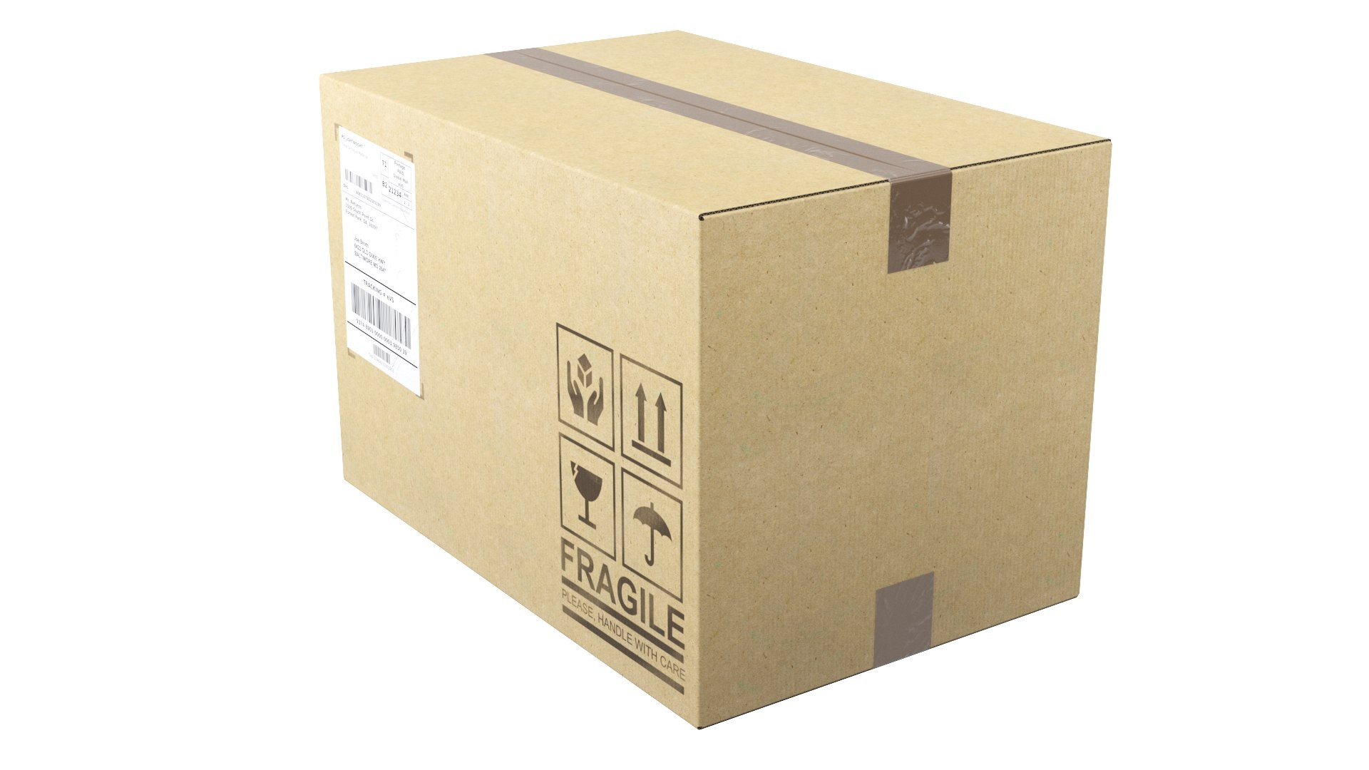 Cardboard Box Model - TurboSquid 1781363