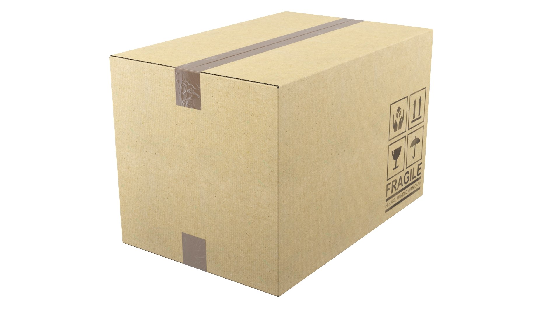 Cardboard Box Model - TurboSquid 1781363