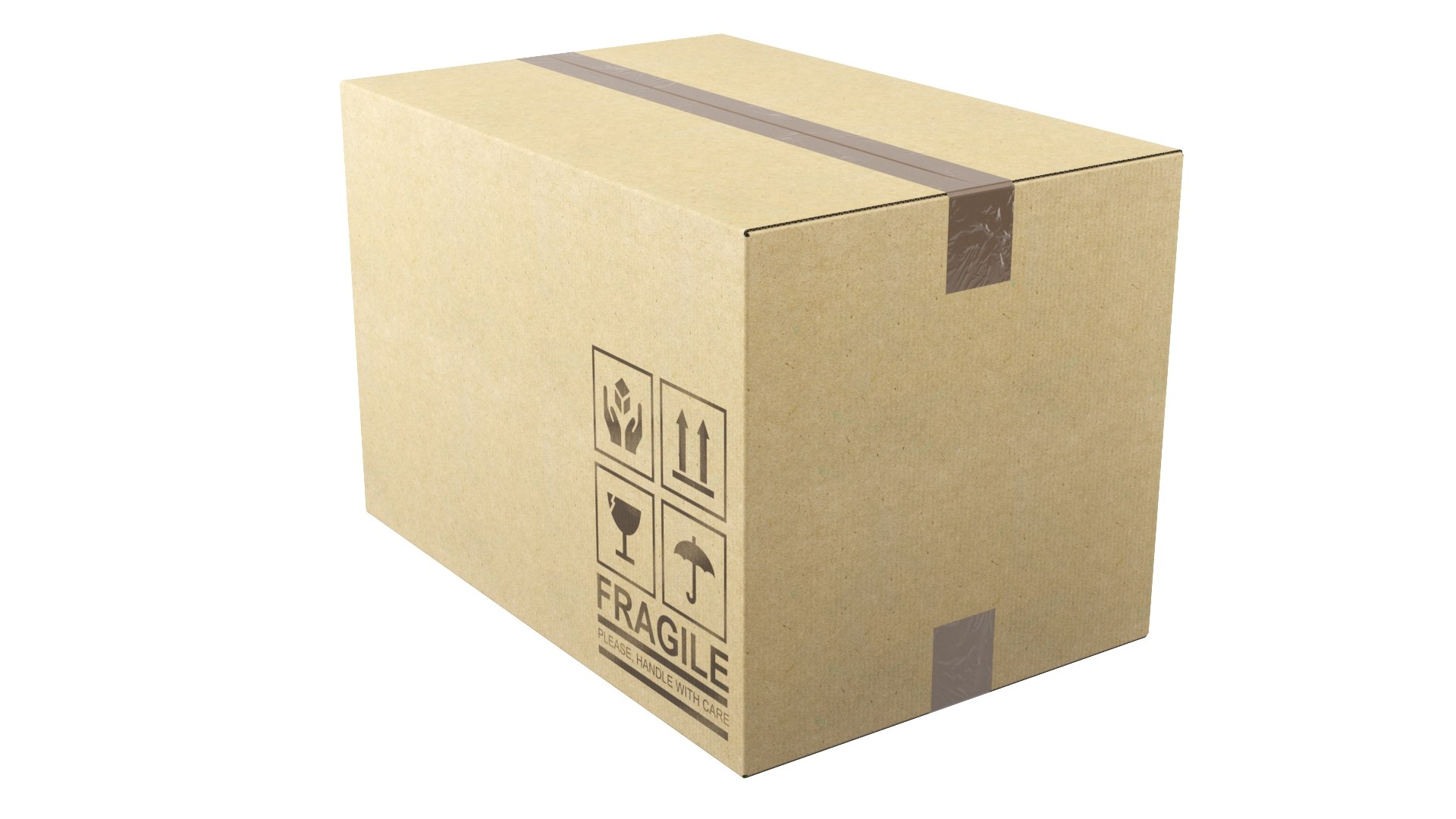 Cardboard Box Model - TurboSquid 1781363