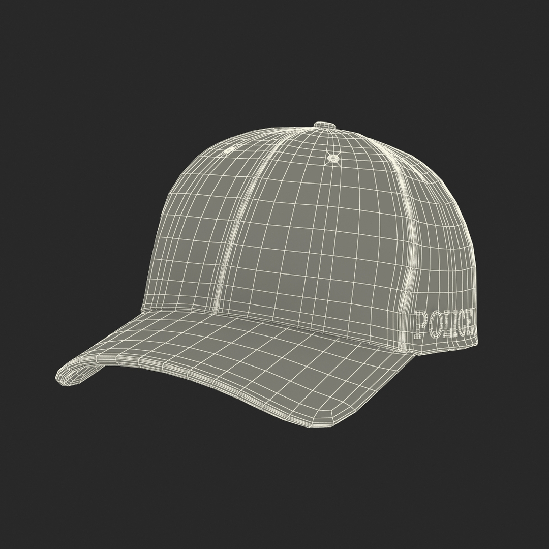 3d Model Police Hat