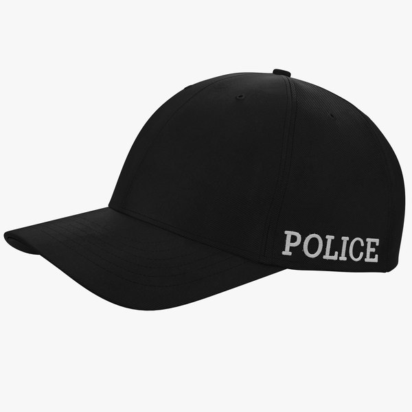 3d model police hat