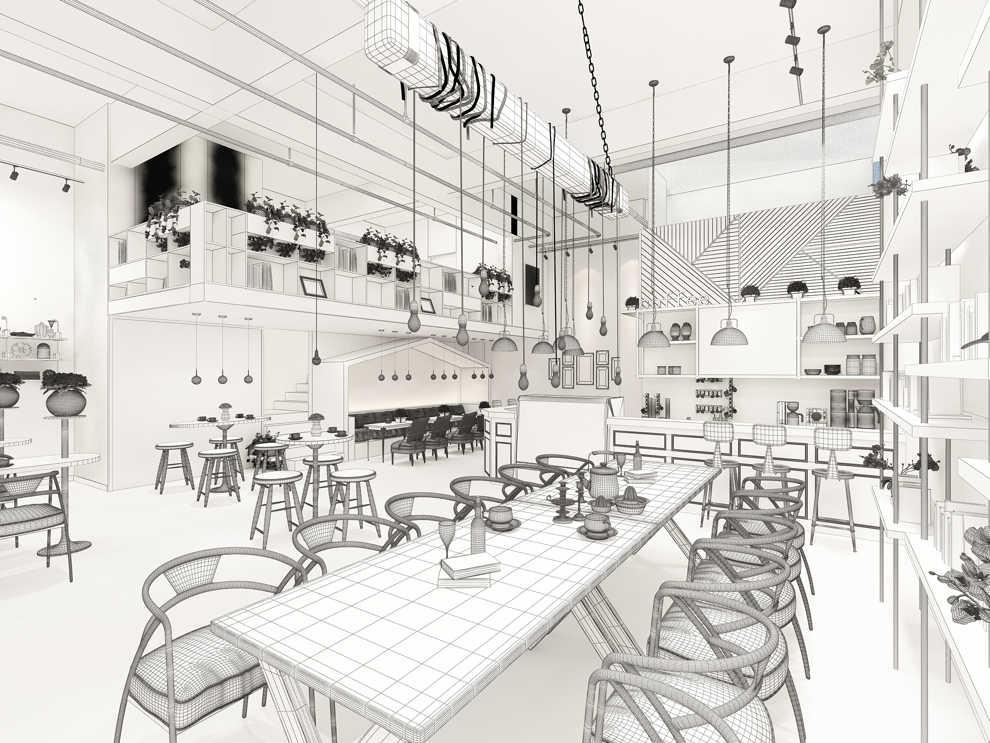 3D 18 Coffee Shops - Restaurants - Big Bundle 01 model - TurboSquid 1982584