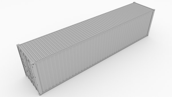 3d model 40ft shipping container