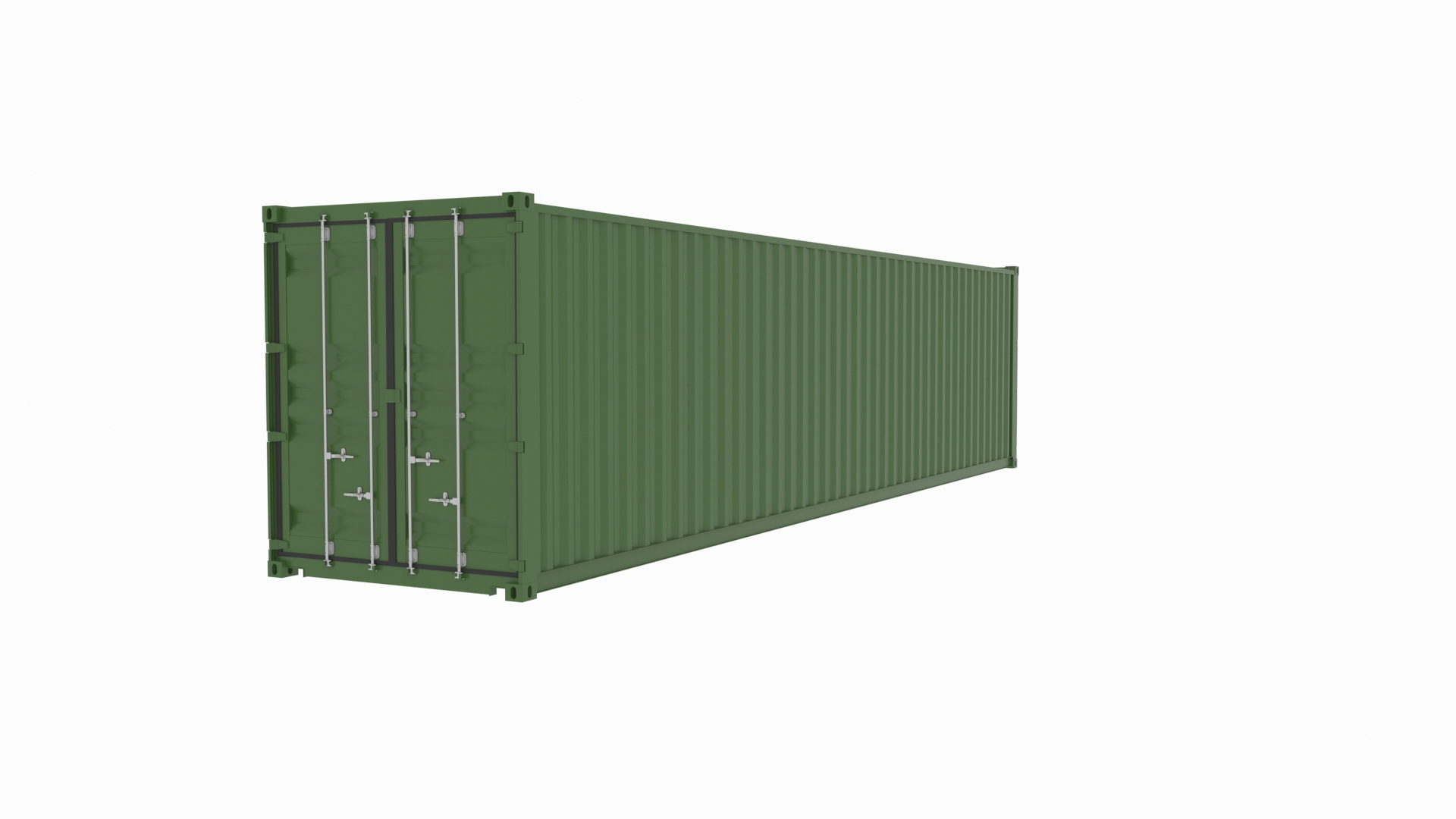 3d Model 40ft Shipping Container