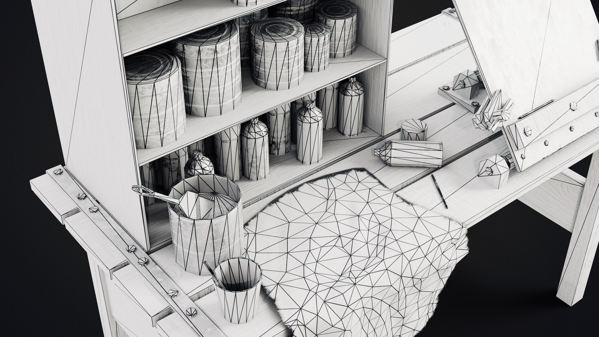 Painting Workbench 3D Model - TurboSquid 1663674