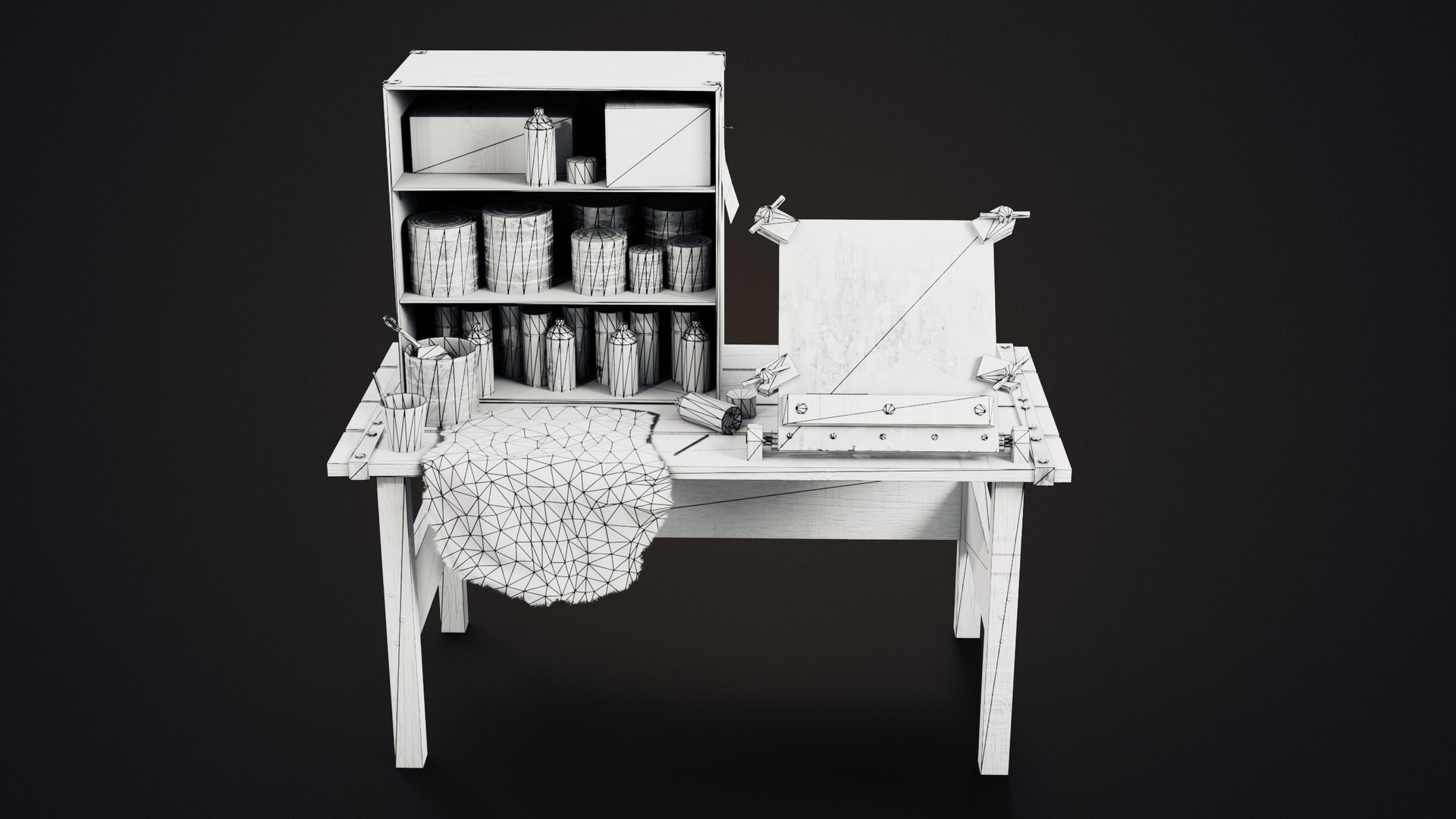 Painting Workbench 3D Model - TurboSquid 1663674