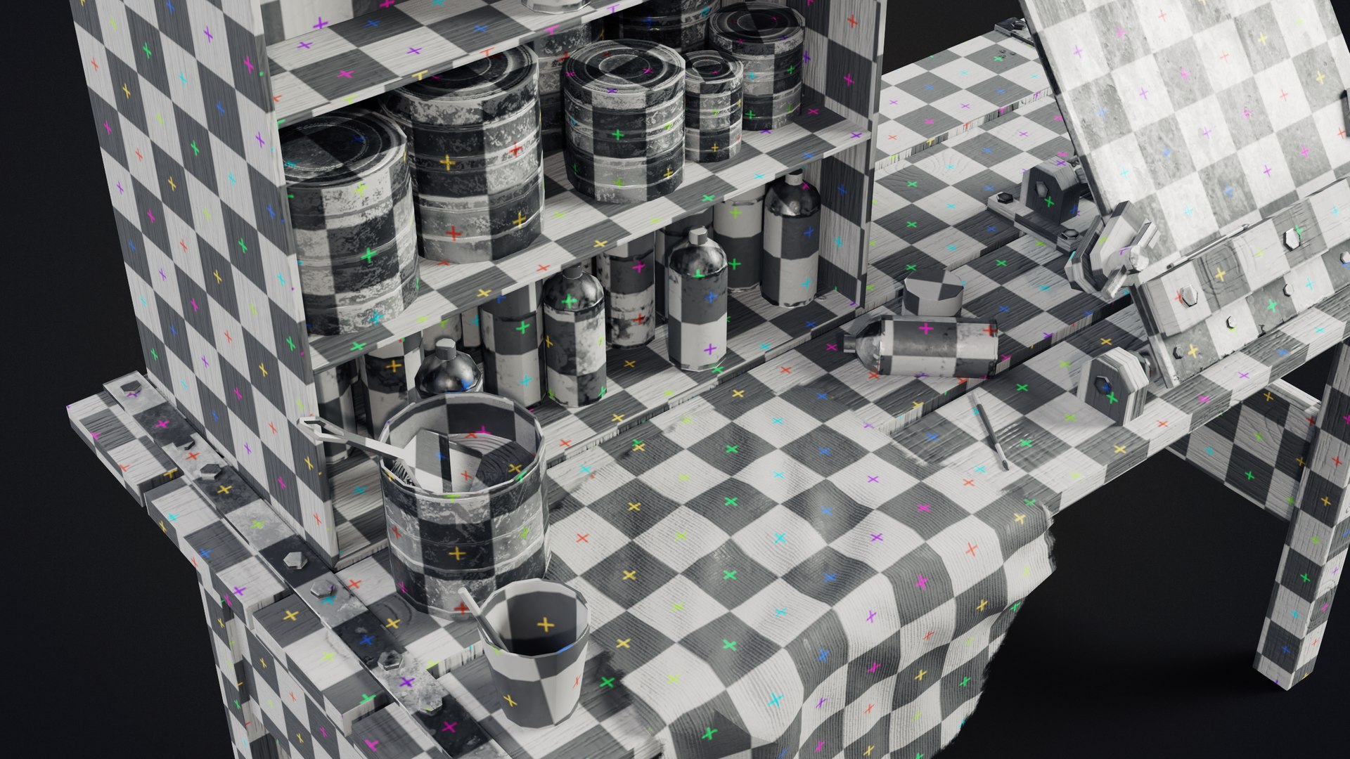 Painting Workbench 3D Model - TurboSquid 1663674