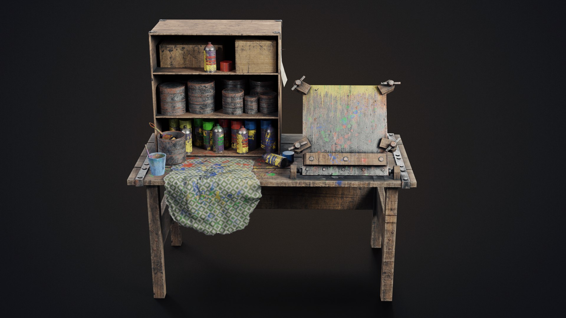 Painting Workbench 3D Model - TurboSquid 1663674