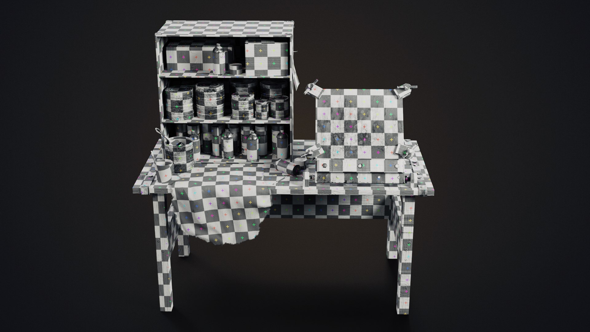 Painting Workbench 3D Model - TurboSquid 1663674