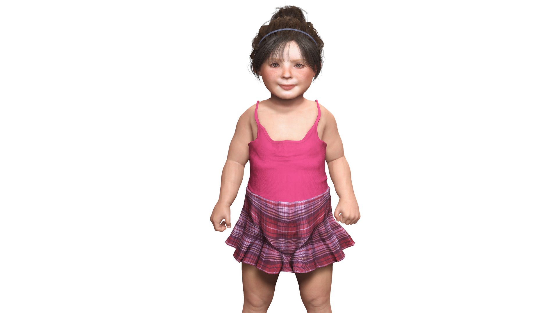 3D AAA 3D REALISTIC CHARACTER-EUROPEAN TODDLER or LITTLE GIRL 01 ...