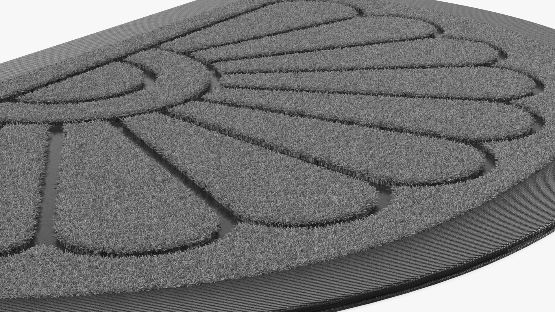 Grey Arched Door Mat Fur 3D - TurboSquid 2136241