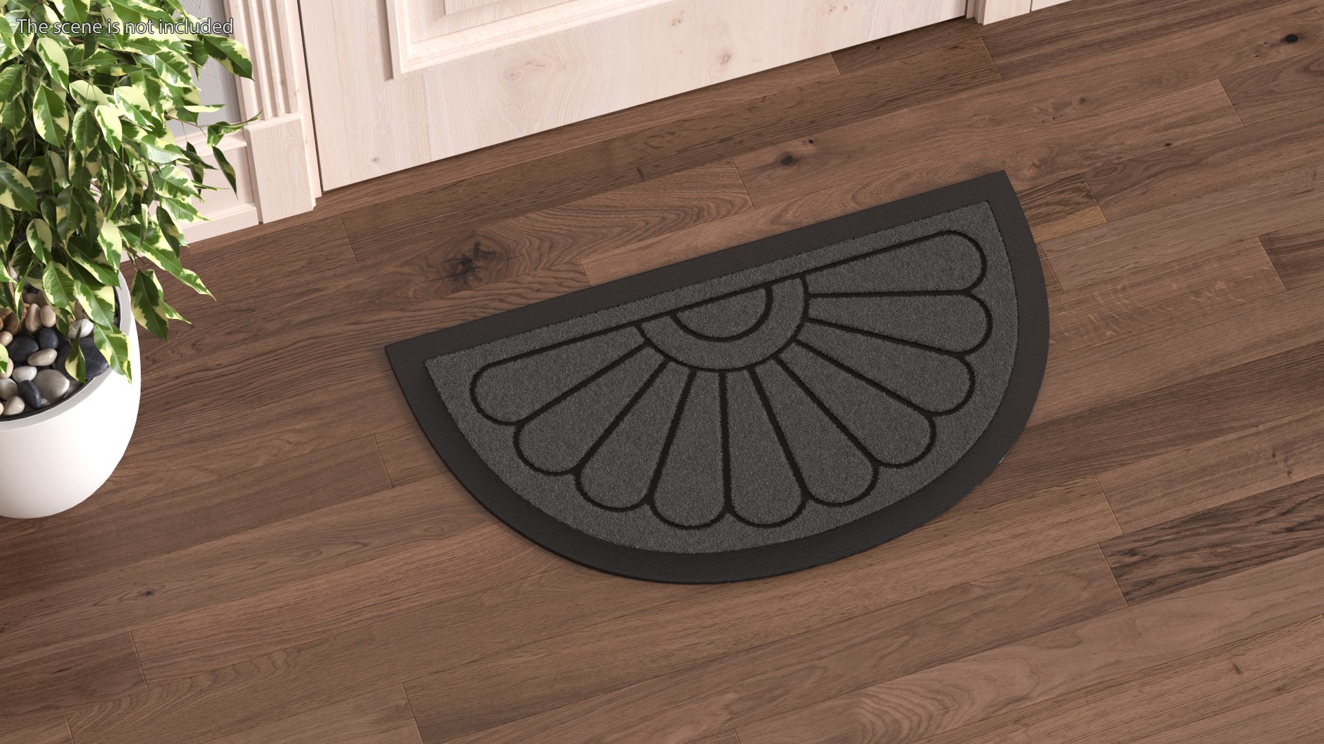 Grey Arched Door Mat Fur 3D - TurboSquid 2136241