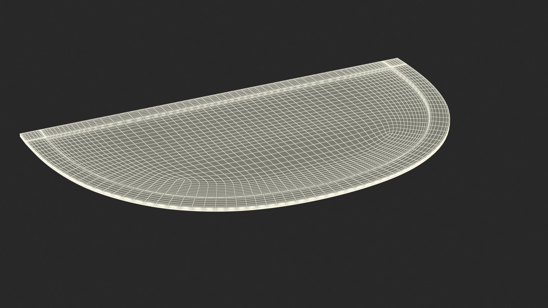 Grey Arched Door Mat Fur 3D - TurboSquid 2136241