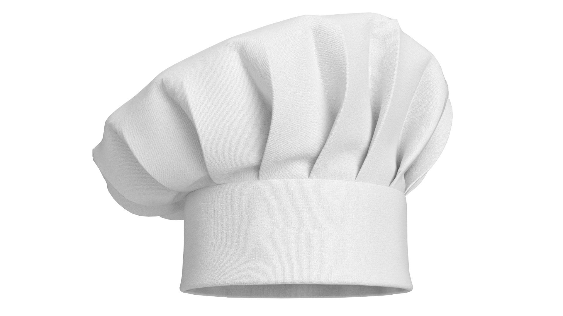 3D Chef Hat 01 White - TurboSquid 2149361