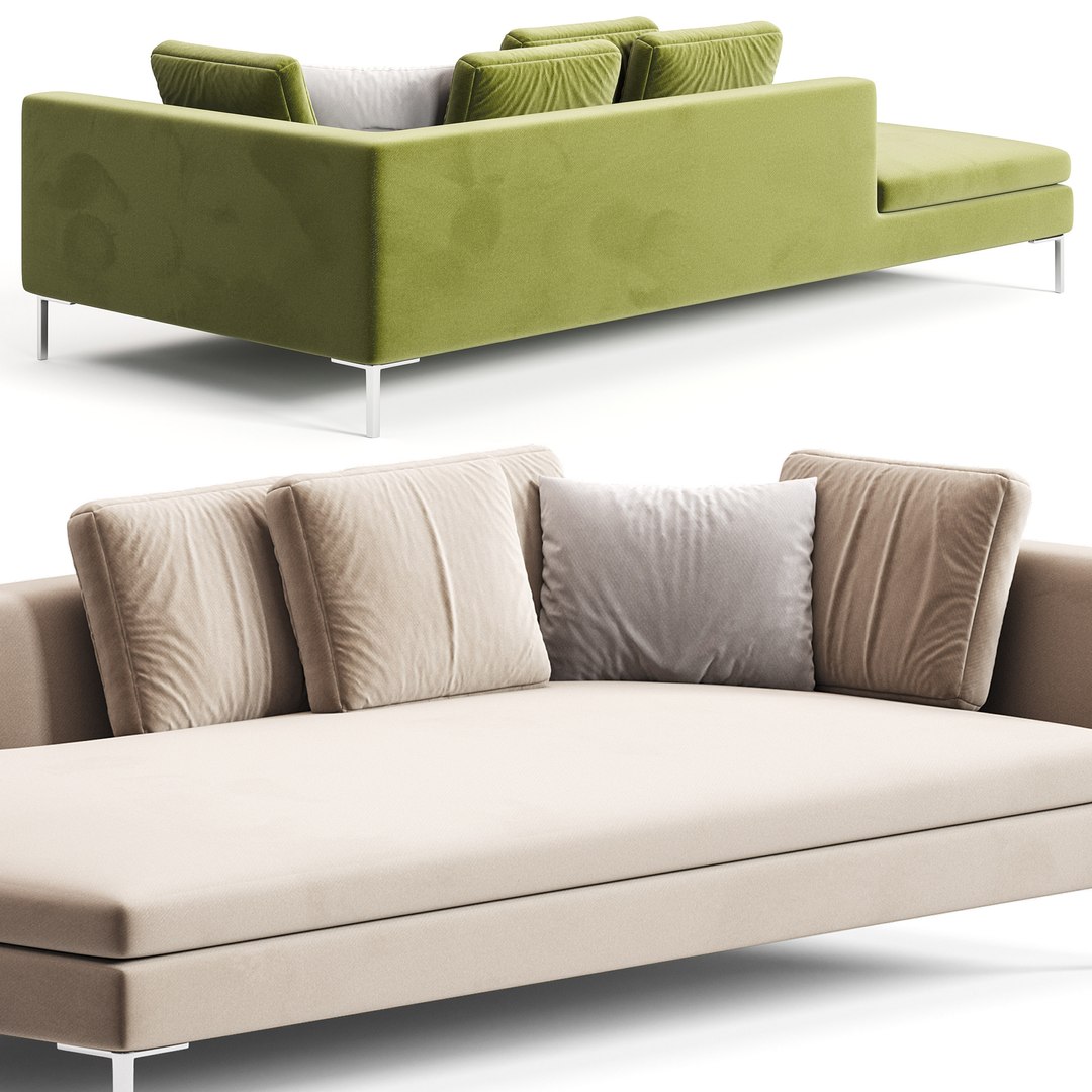 BB ITALIA Charles Sofa 3D Model - TurboSquid 2320479